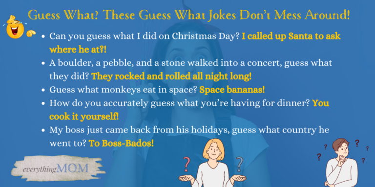 95 Hilarious Guess What Jokes for Kids - EverythingMom