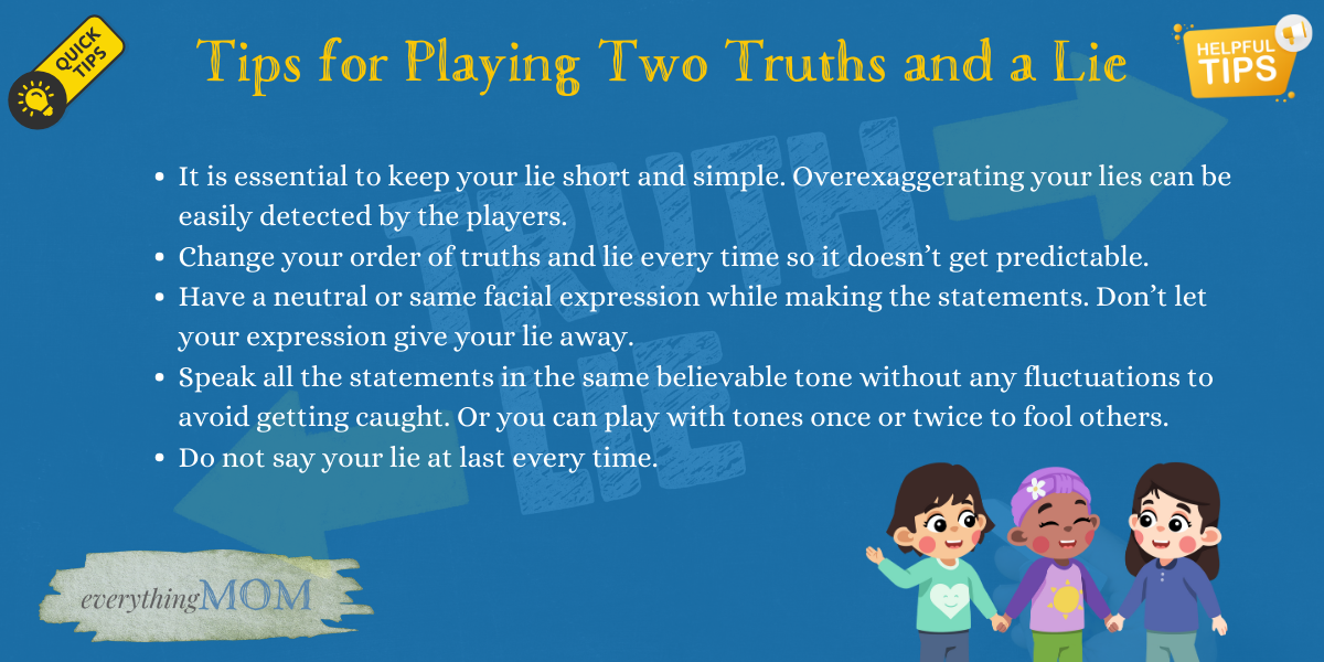 Two Truths and a Lie: How to Play and Lies to Trick Others? - EverythingMom Two Truths and a Lie: How to Play and Lies to Trick Others? - EverythingMom