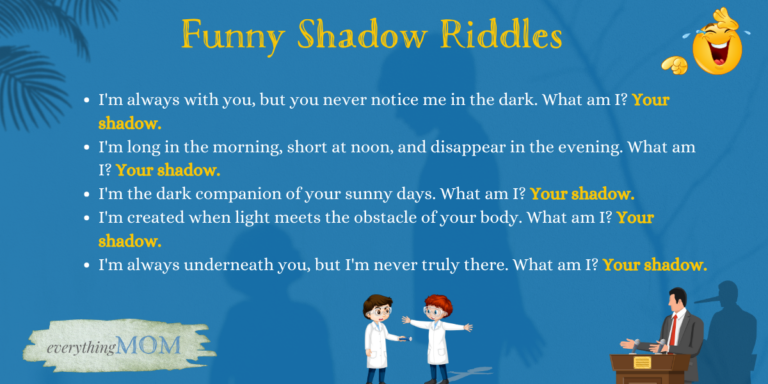 100 Riddles About Shadow with Answers - EverythingMom