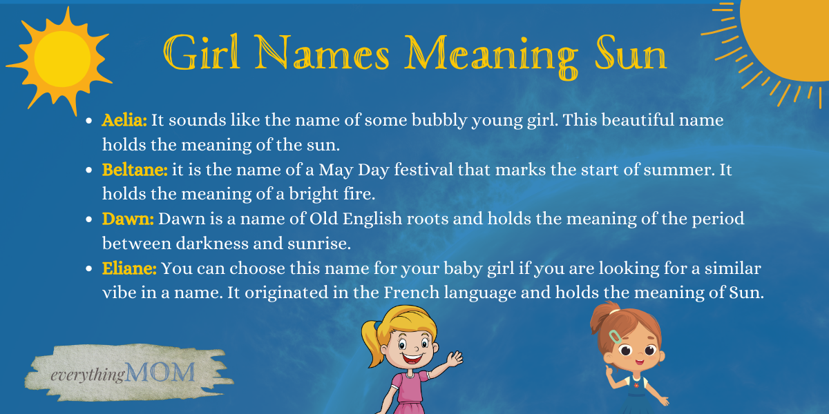 40 Names That Mean Sun For Boys And Girls EverythingMom 40 Names That Mean Sun For Boys And Girls EverythingMom