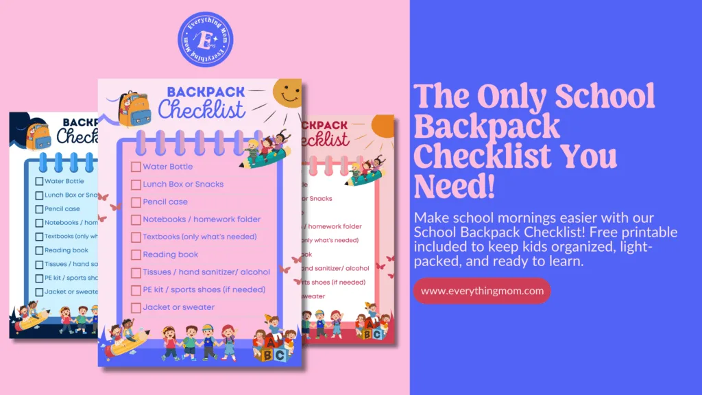 The Only School Backpack Checklist You Need!
