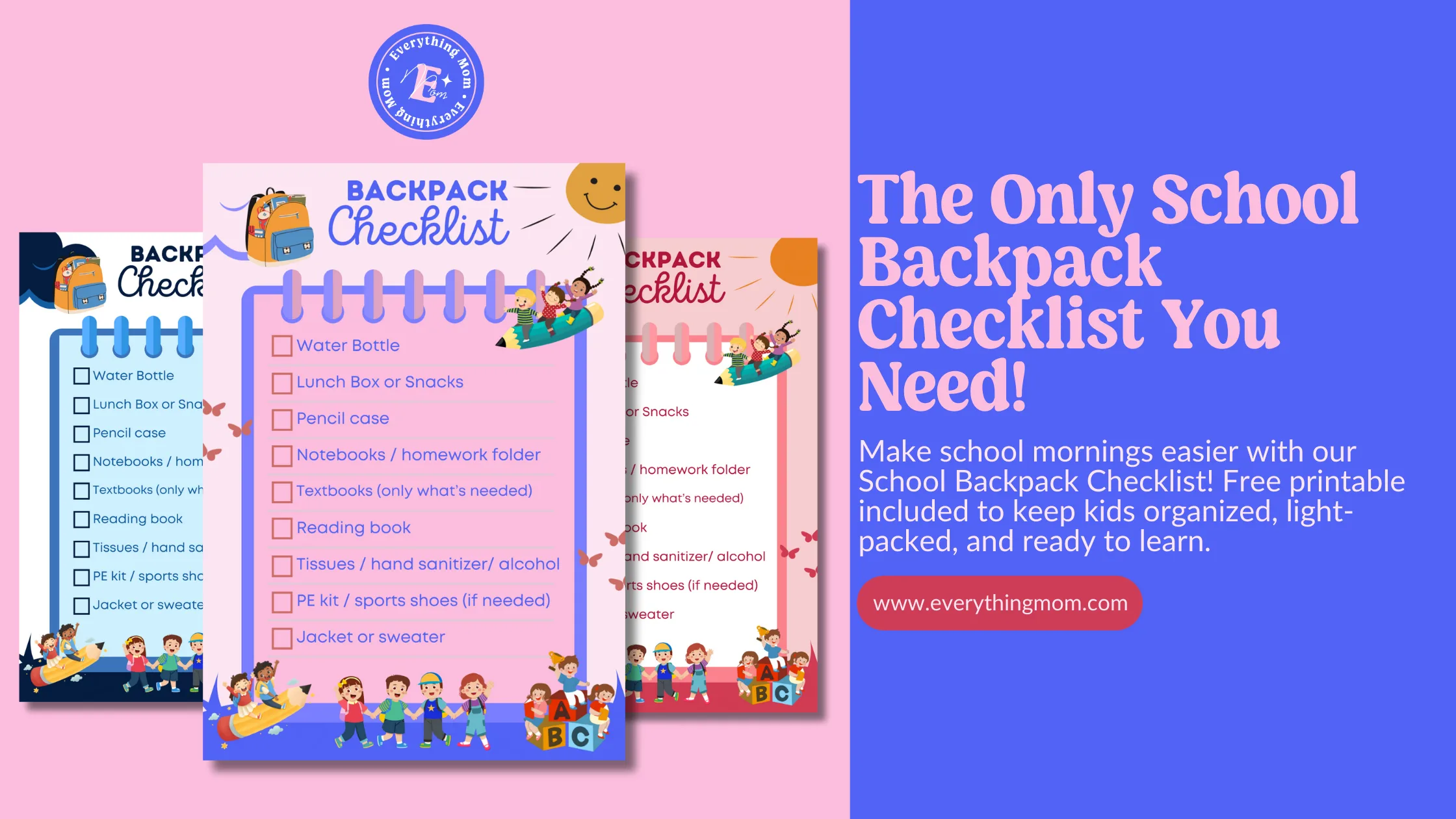 The Only School Backpack Checklist You Need!